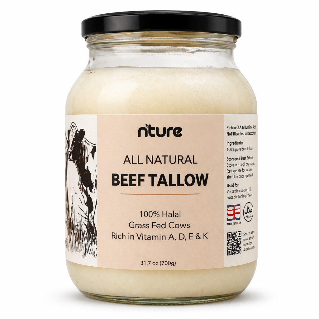 Organic Beef Tallow UK | Grass Fed, Halal | Nture