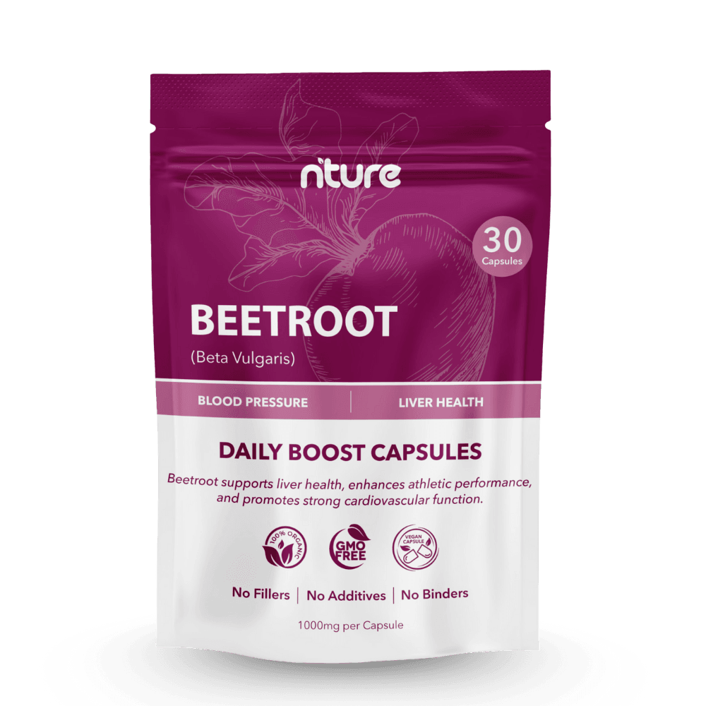 Organic Beetroot Capsules | Natural Blood Pressure & Energy Support ...
