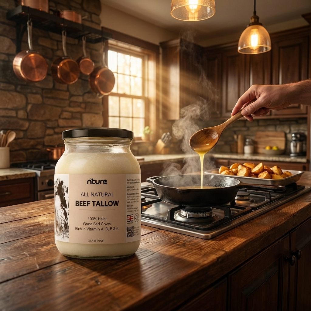 Organic Beef Tallow UK | Grass Fed, Halal | Nture
