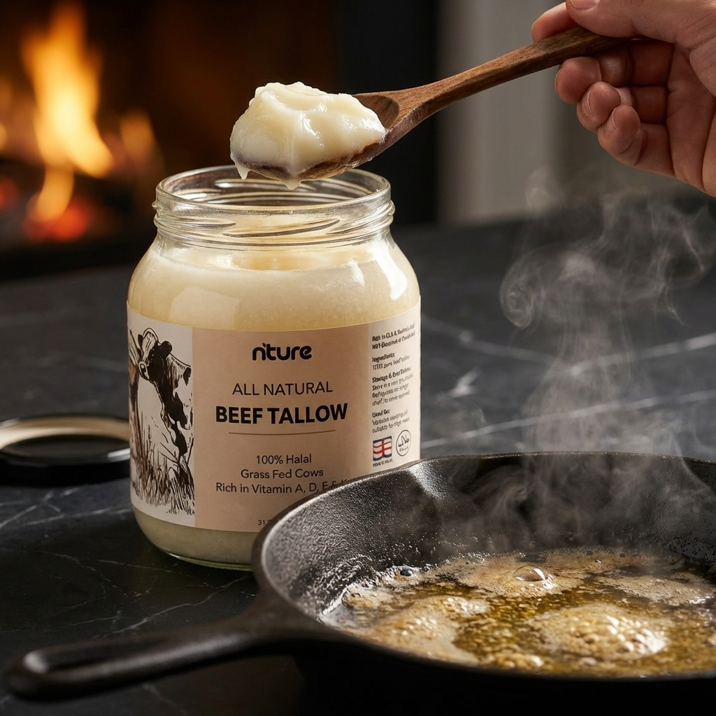 Organic Beef Tallow UK | Grass Fed, Halal | Nture